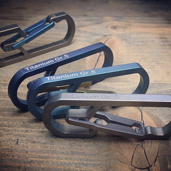 Titanium Carabiner - Etsy