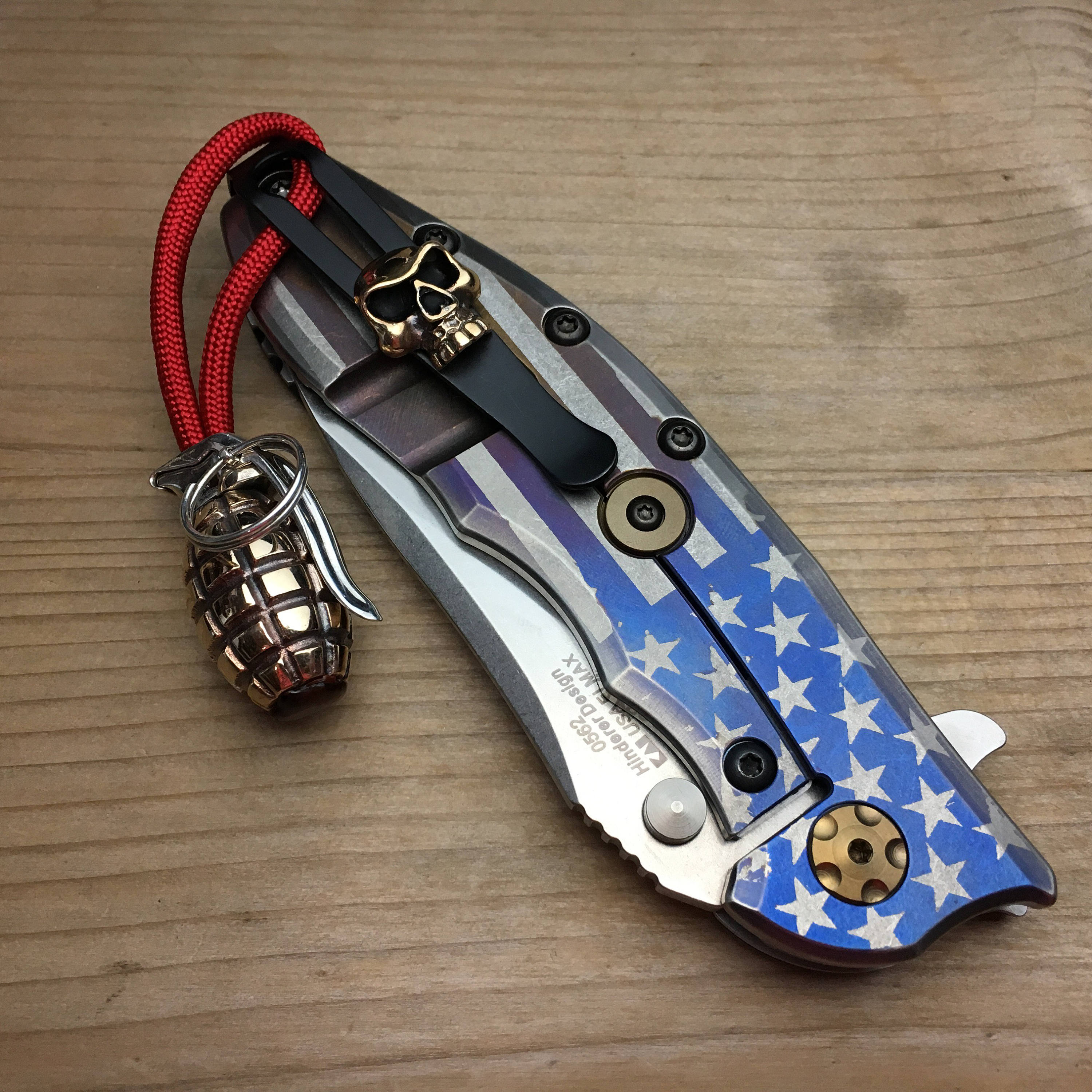 Edc Knife Mod / ZT-0562 / Old flag