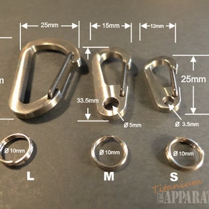 Titanium Carabiners - Etsy