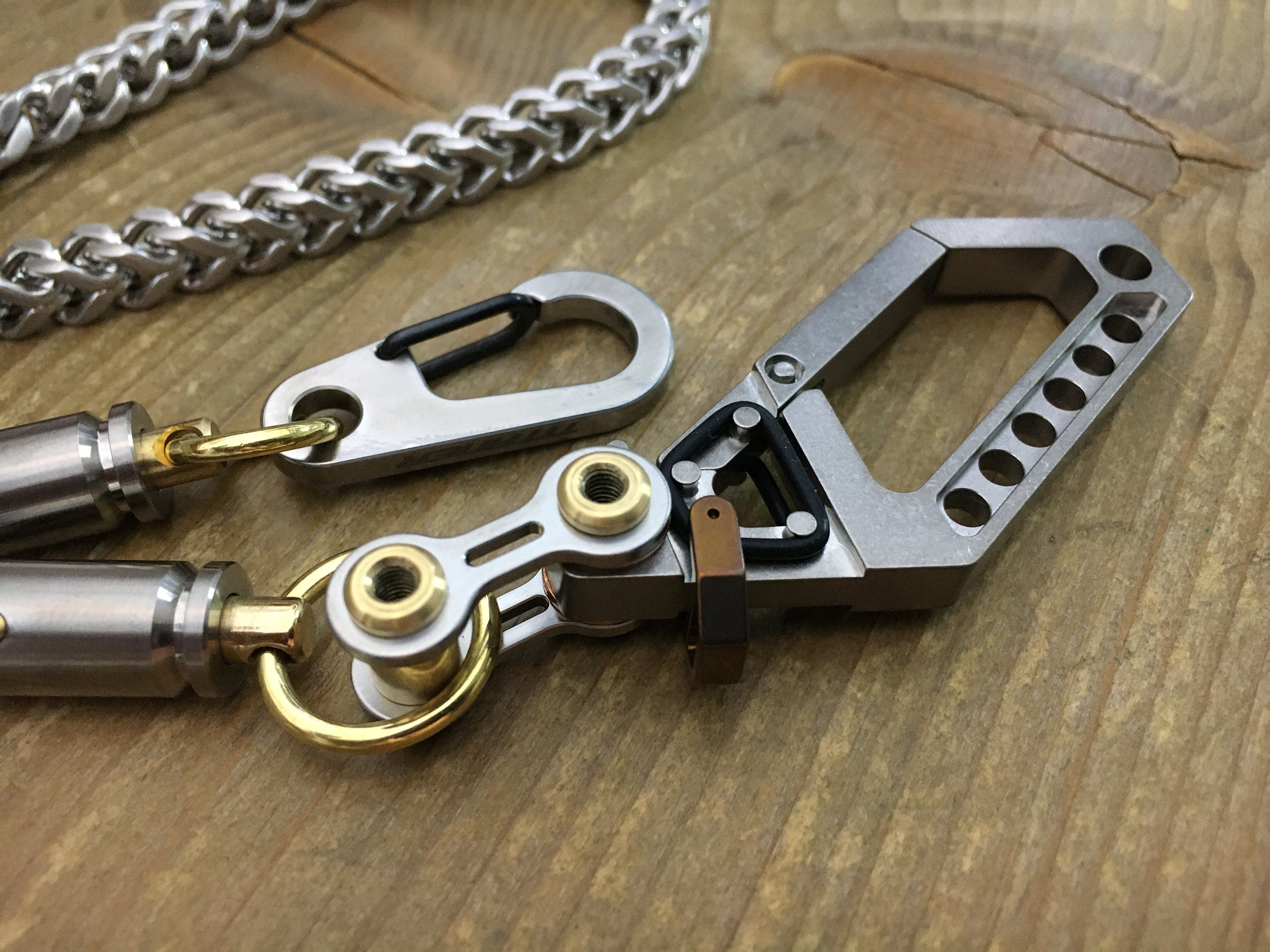Biker Walletchain / Titanium S.Steels Bi-Swivel