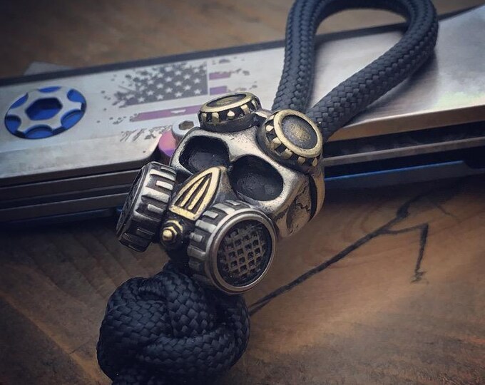 Knife Lanyard Bead / Skull Mask - Etsy