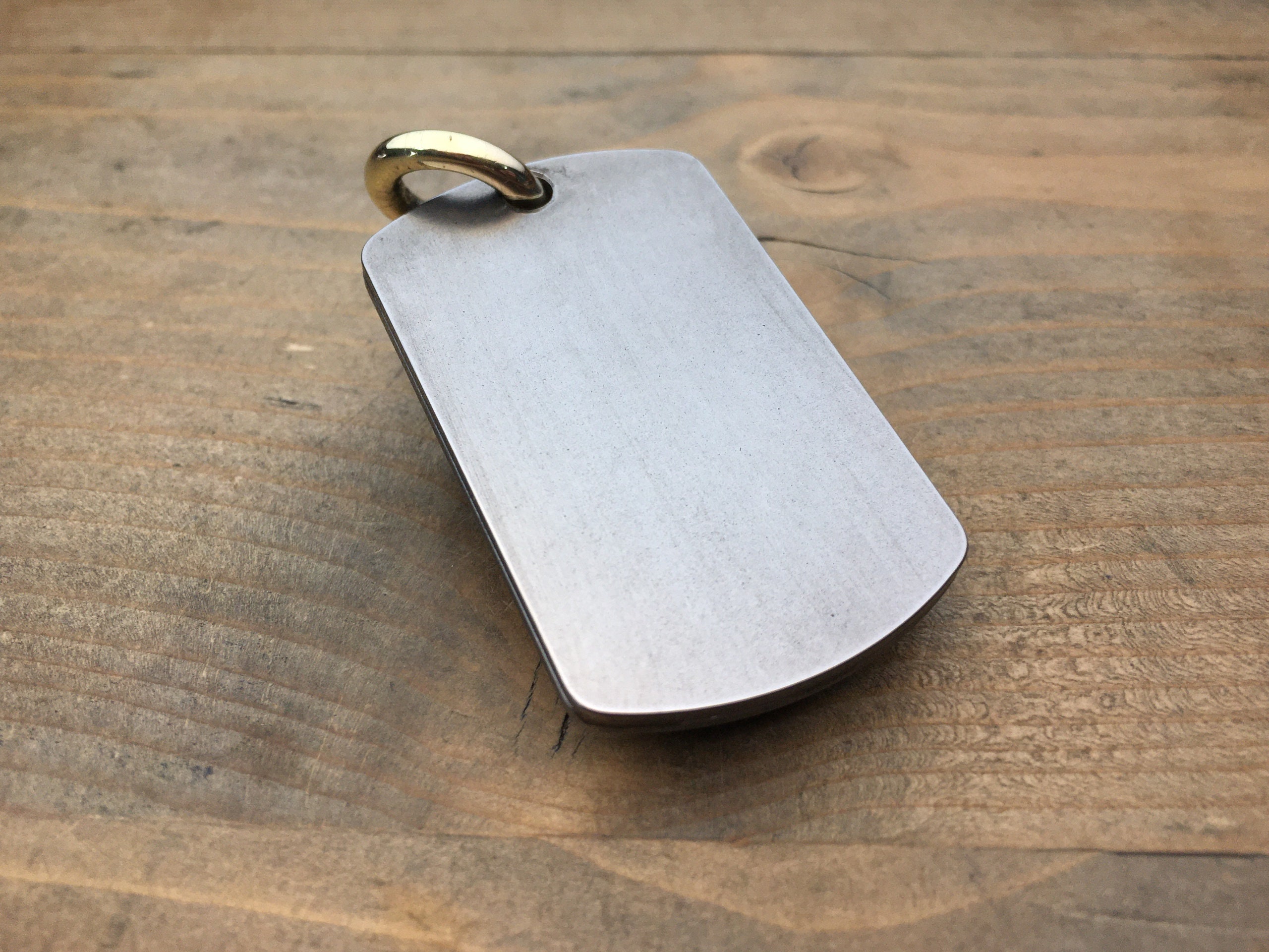 Personalized Nameplate / Titanium-Brass (Engraving Option)