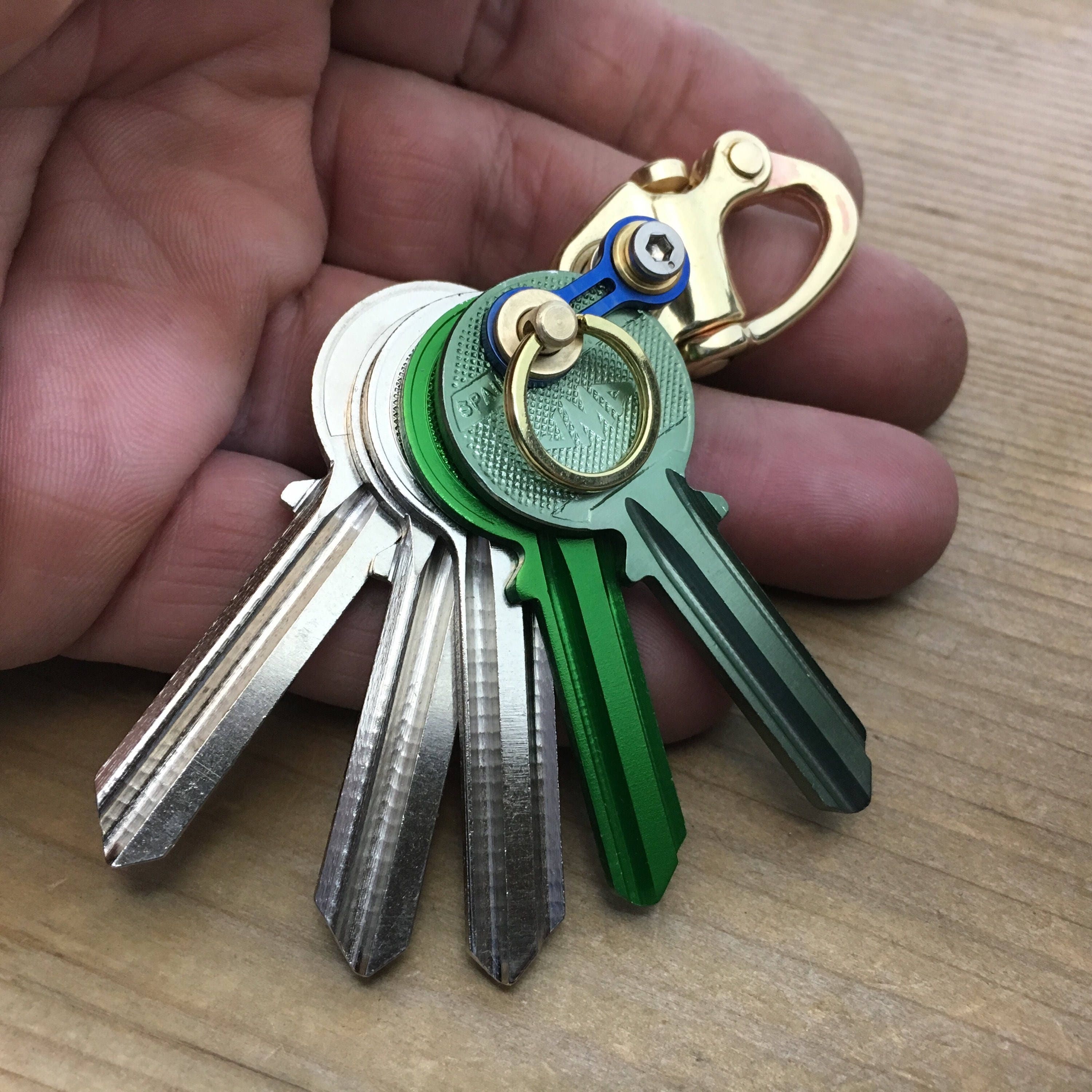 Sweden Brass Sailor Key Chain Bike-Link O-Ring 1/2