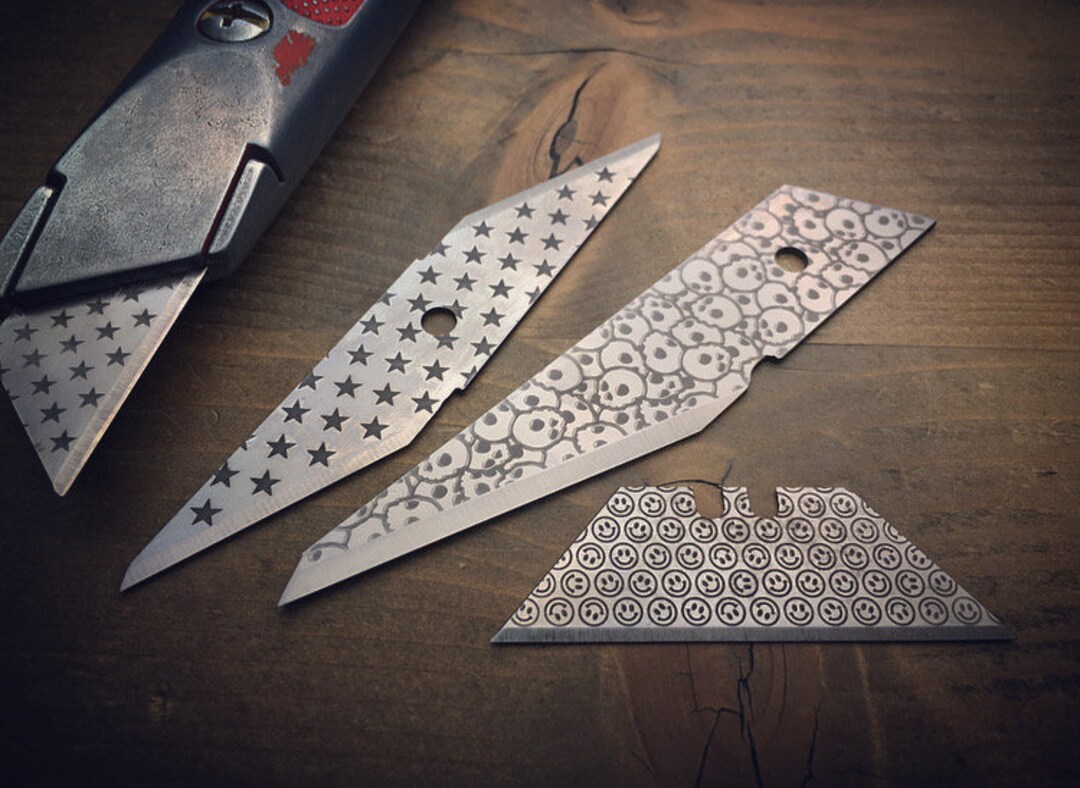 Custom Engraved Blades for Standard Cutter - Etsy