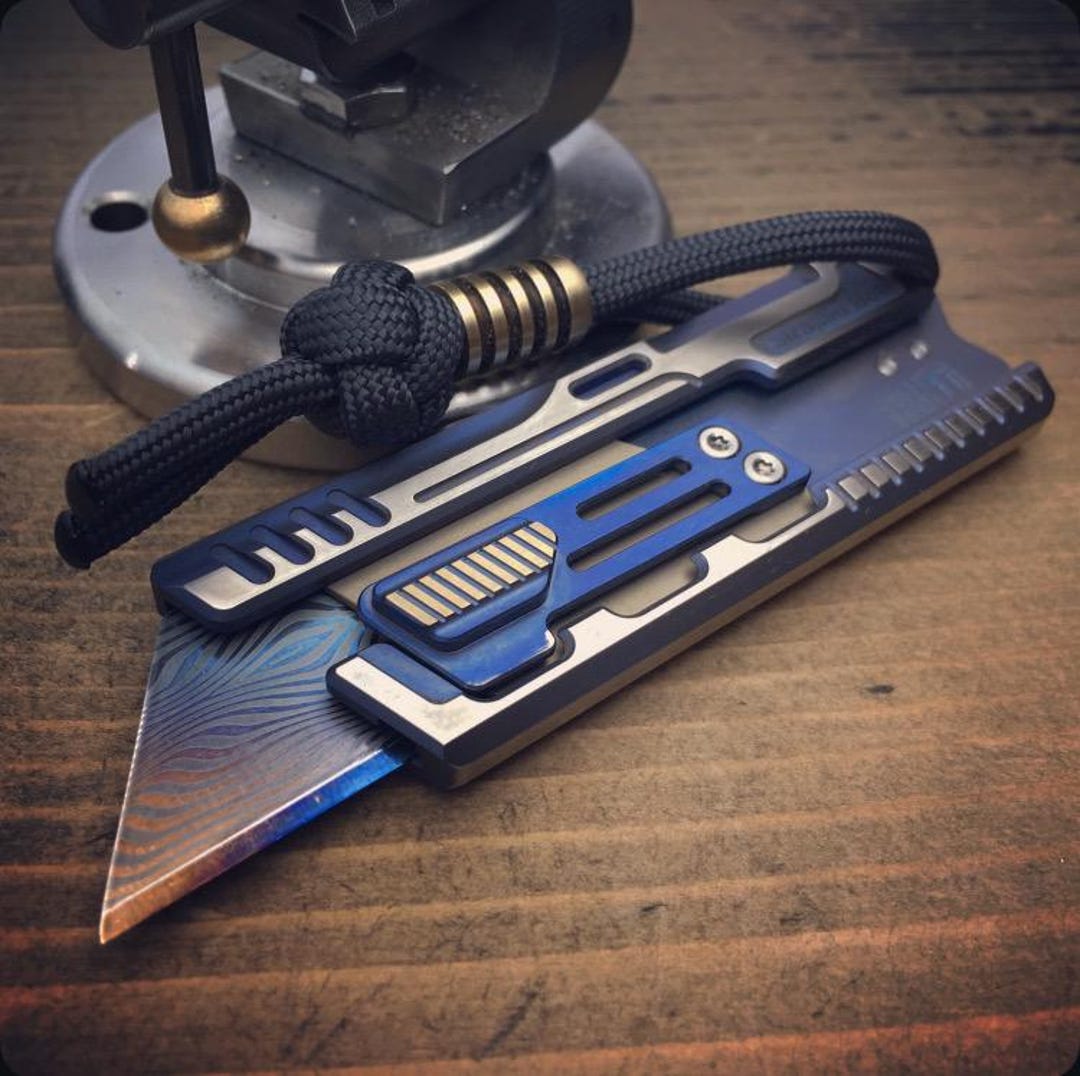 Tactical Pocket Cutter / Custom MOD / Titanium - Etsy