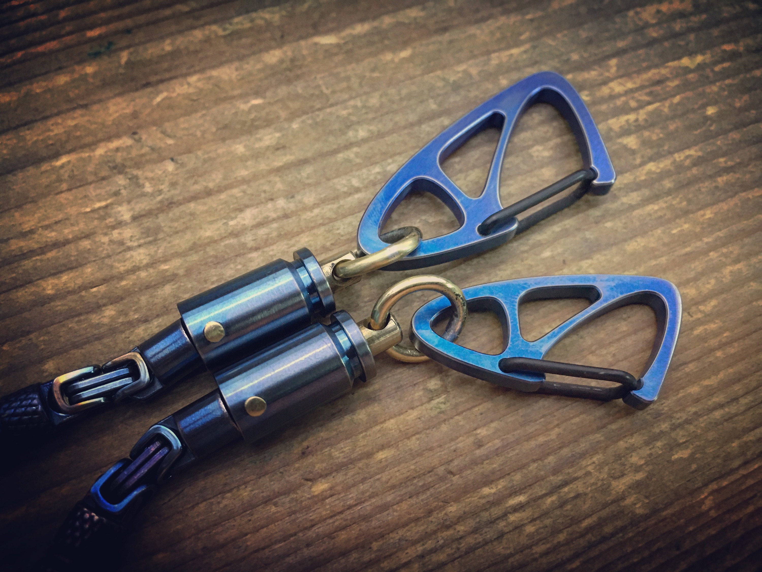 Small Wallet chain / Bi-Swivel / Cal. 9mm / Titanium / Stainless Steels