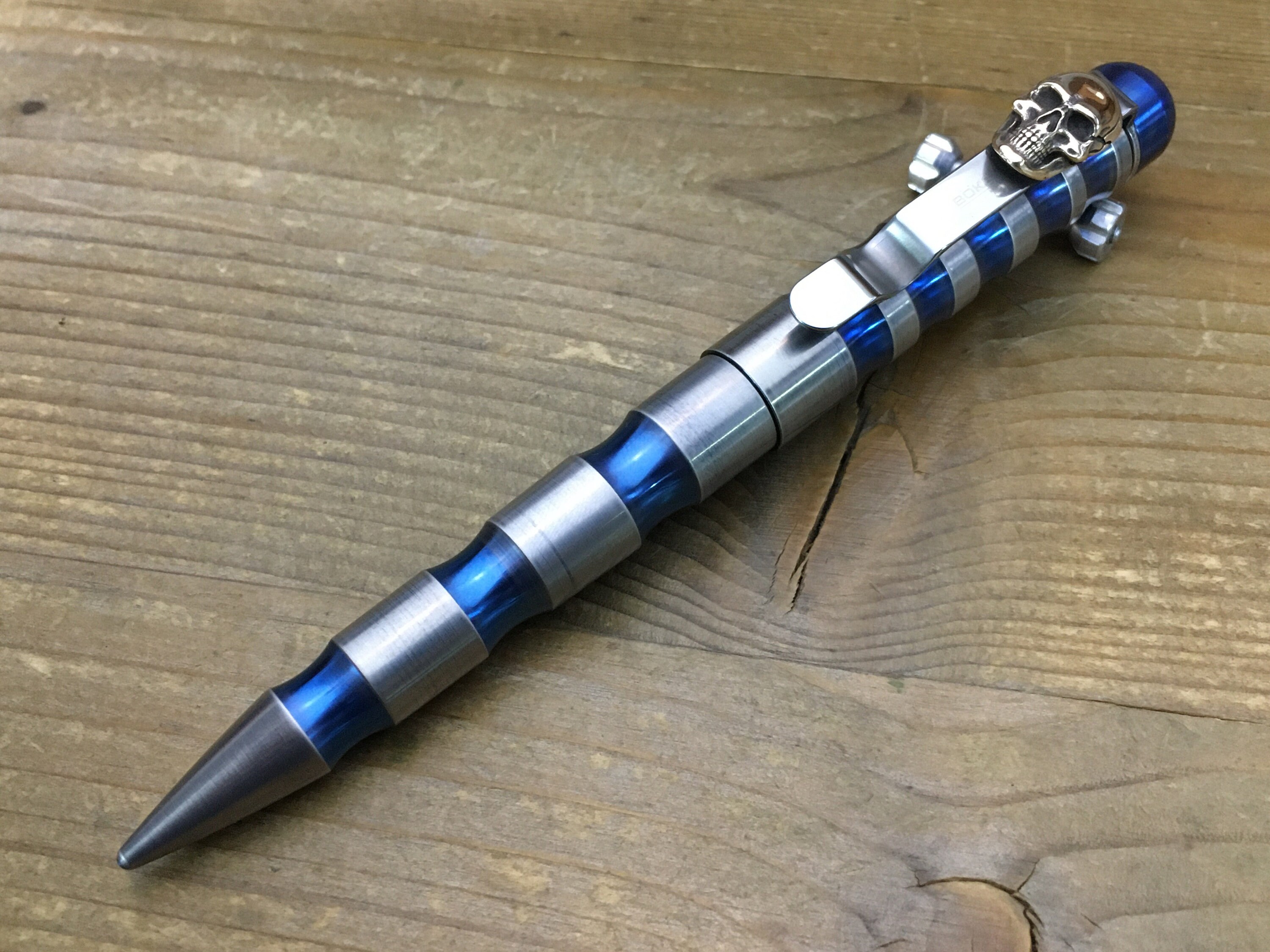 MOD / Skull Titanium Ballpoint Pen Multipurpose/ Aged Blue