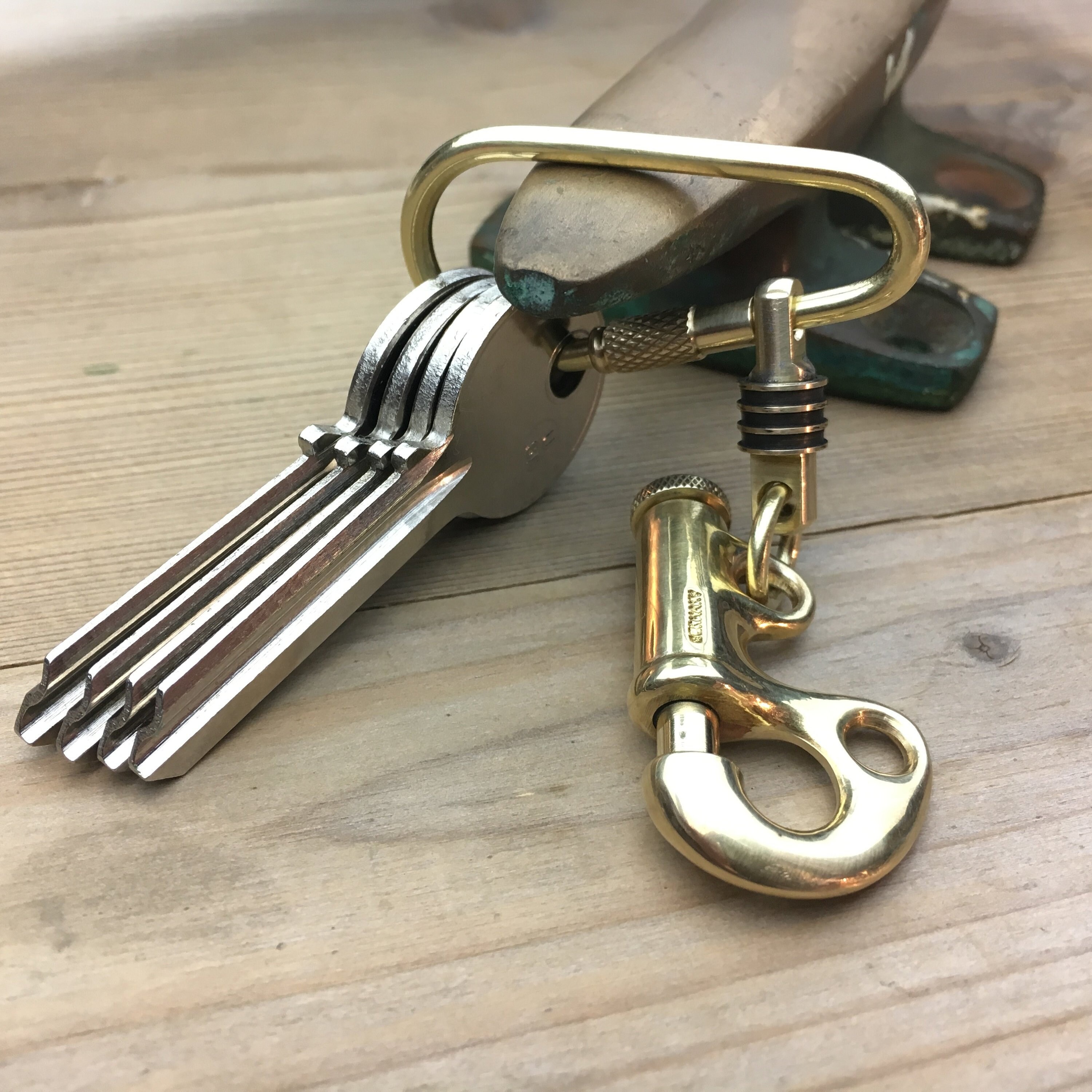 Keyring Sailor hook jig with swivel remove turns