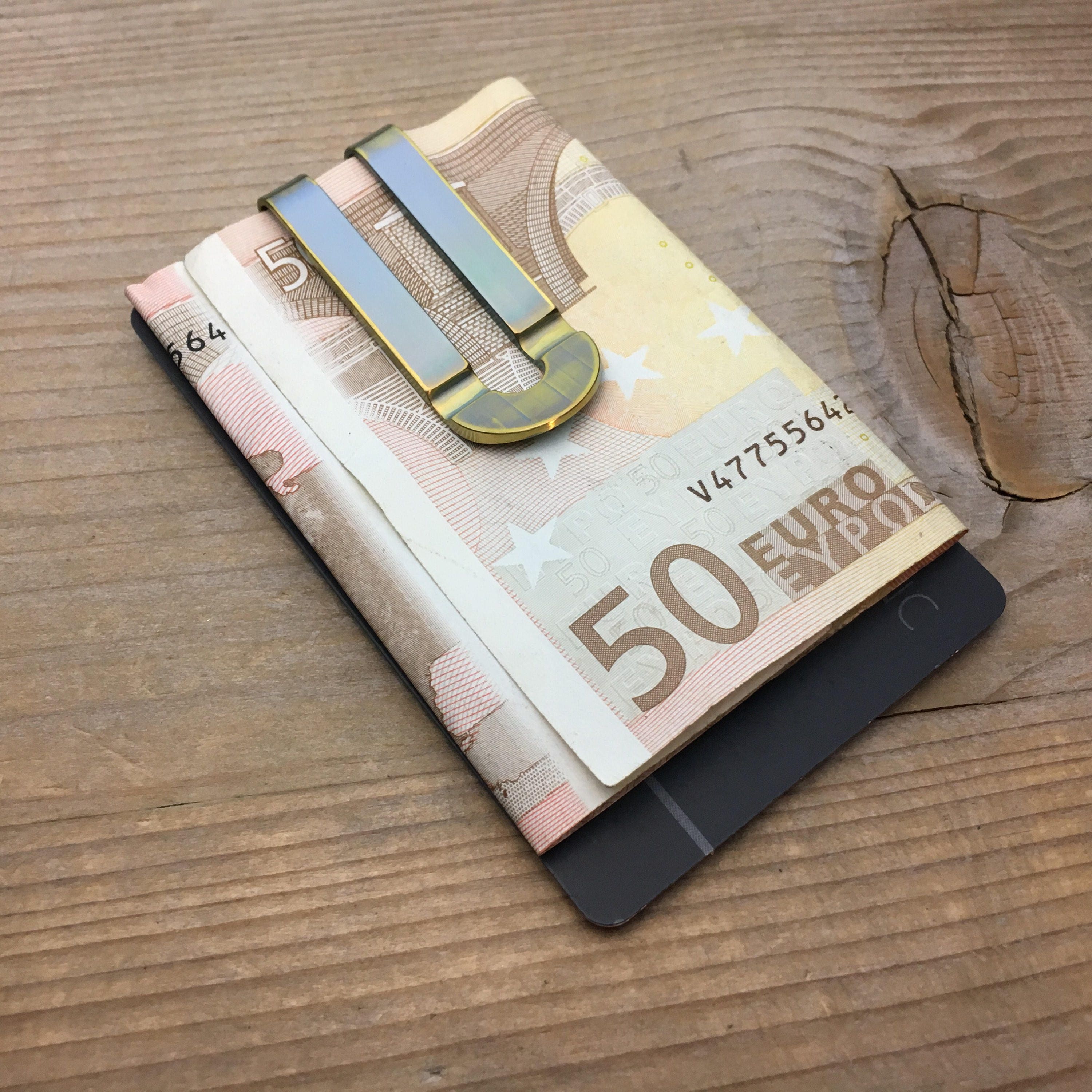 Titanium Money Clip / Anodized Green