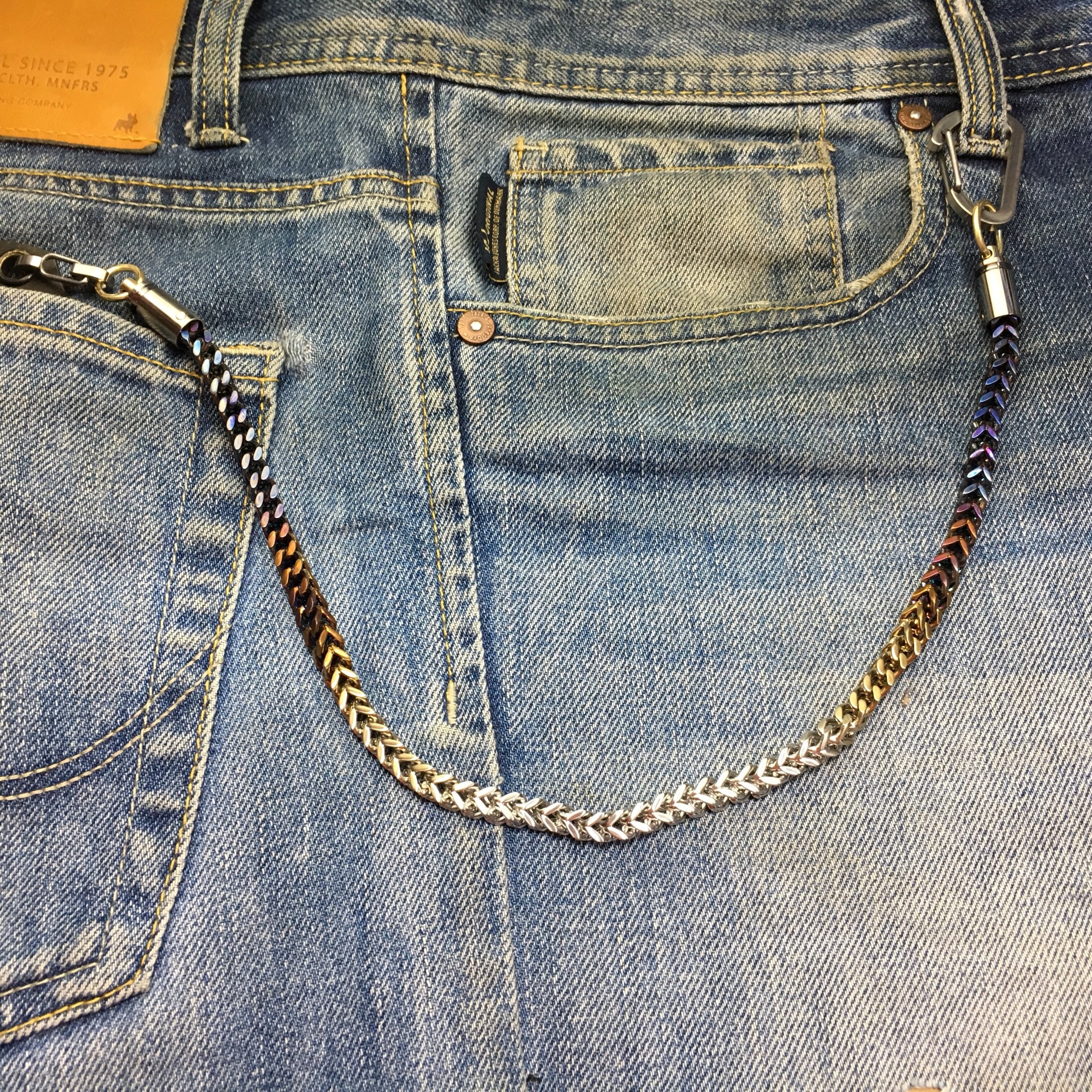 Small Wallet Chain / Bi-Swivel / SWC-10CR/ SS-Ti