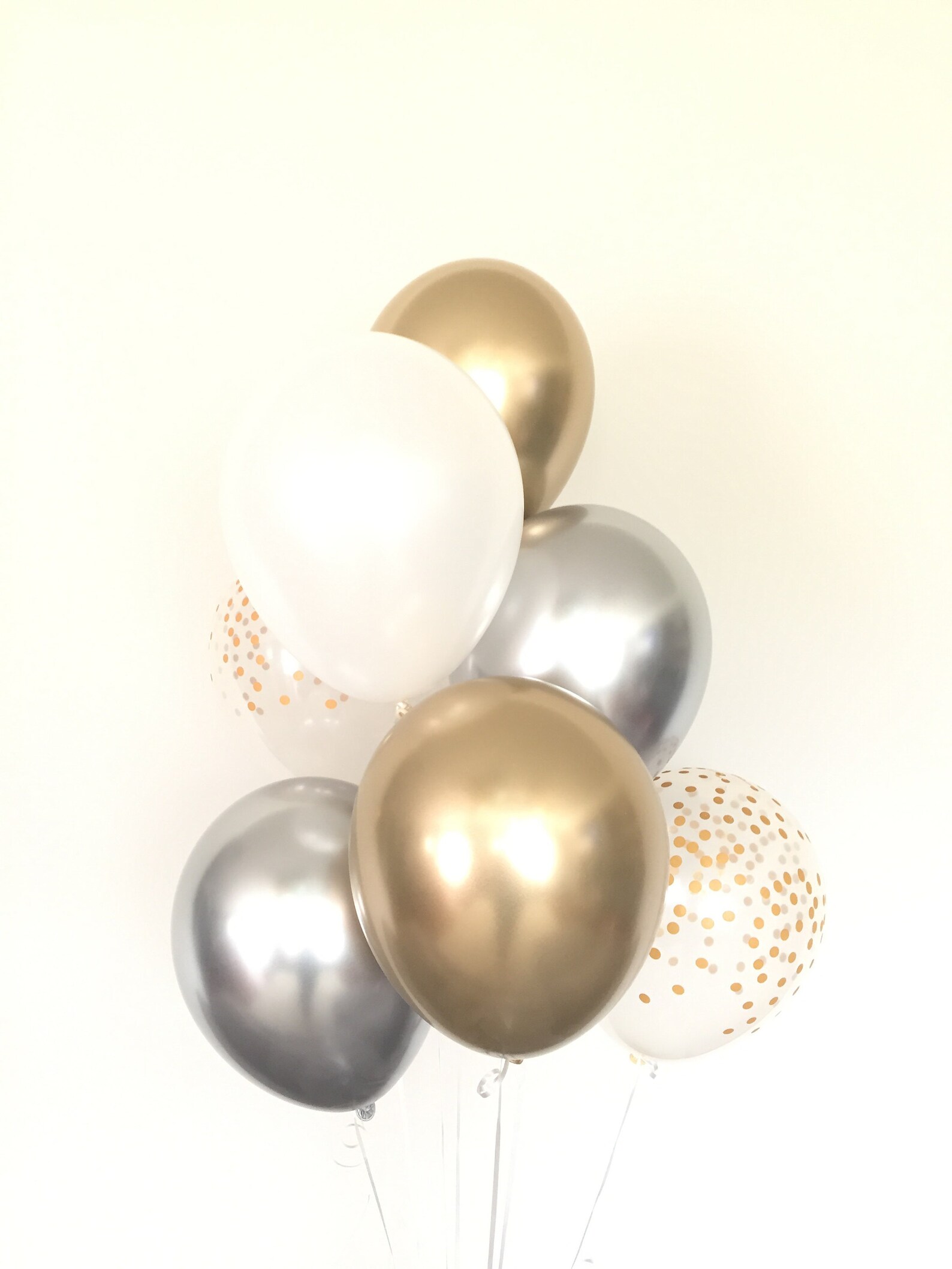 Silver and Gold Balloons Gold and Silver Balloons Gold and - Etsy