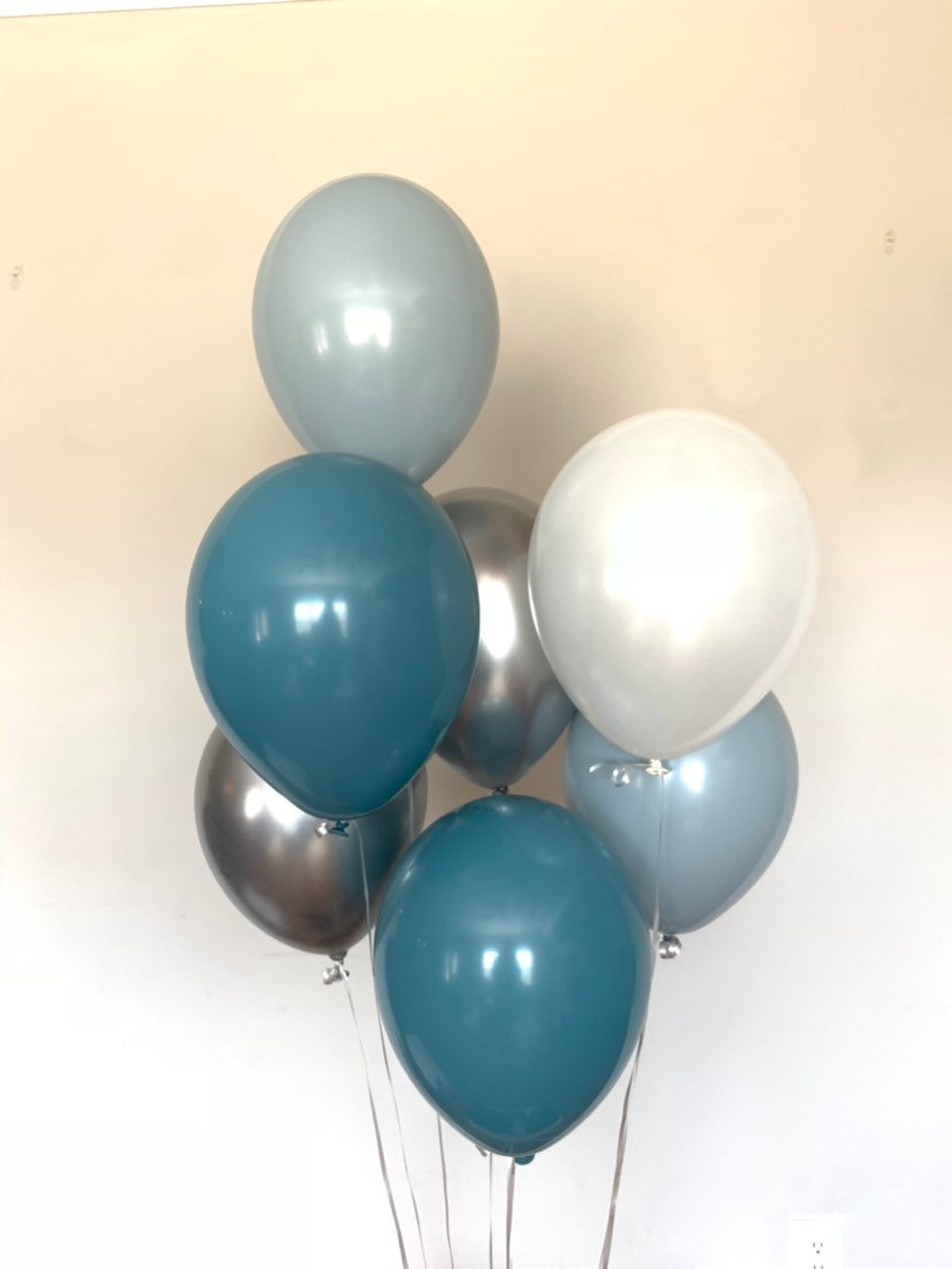 Steel and Fog Balloons | Blue and Silver Balloons | Something Blue ...