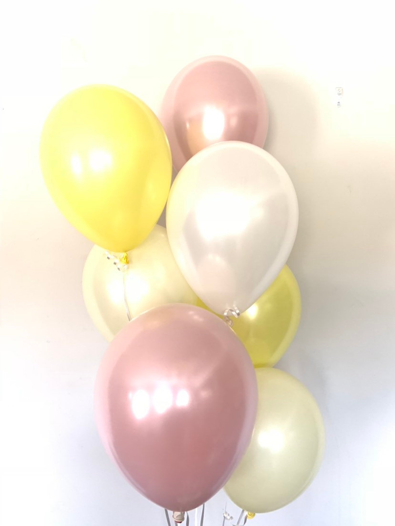 Yellow and Blush Balloons Lemon Balloons Pink Lemonade - Etsy