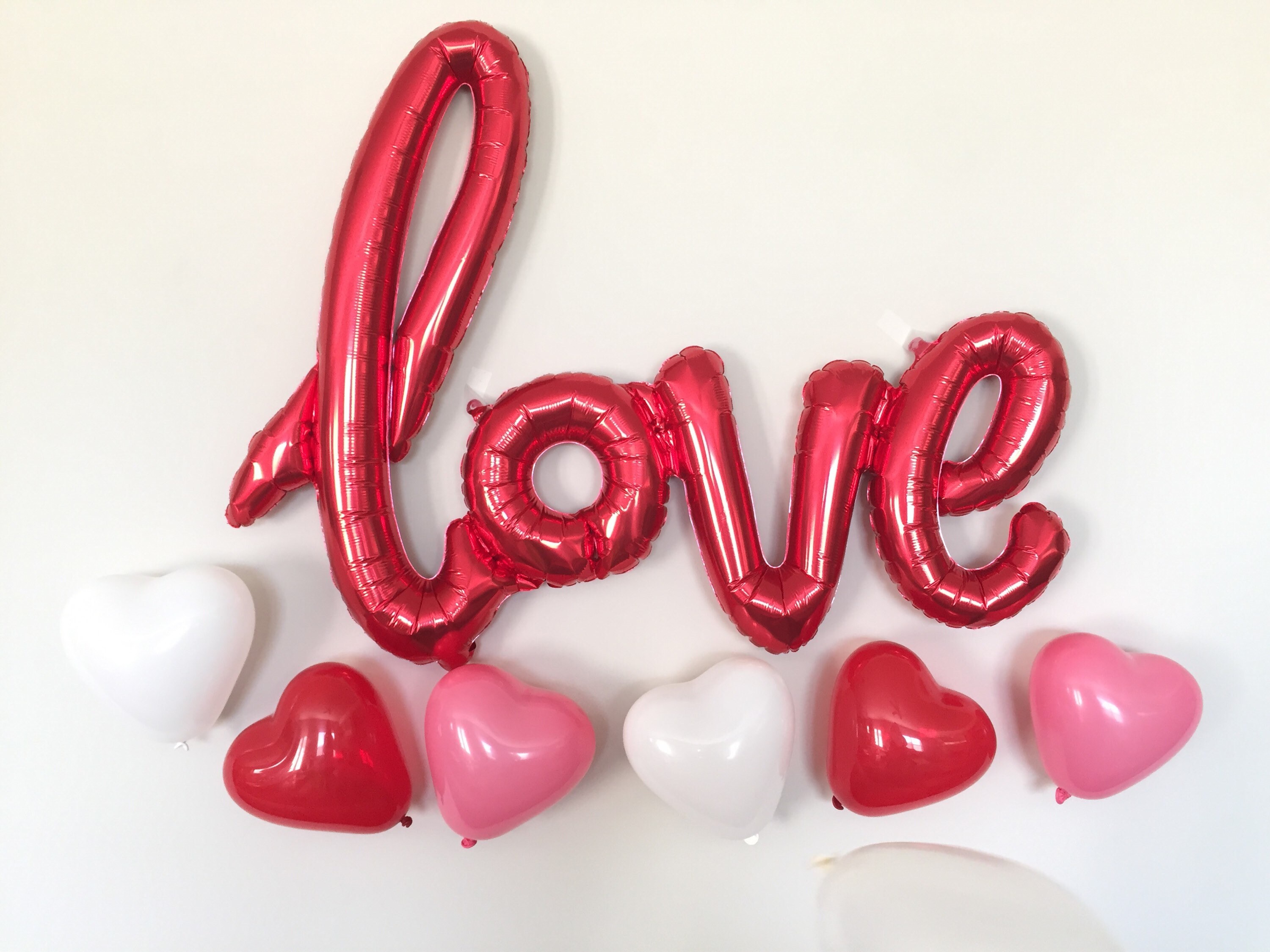 Love Script Balloon, Baby Script Balloon, One Birthday Balloon, Rose ...