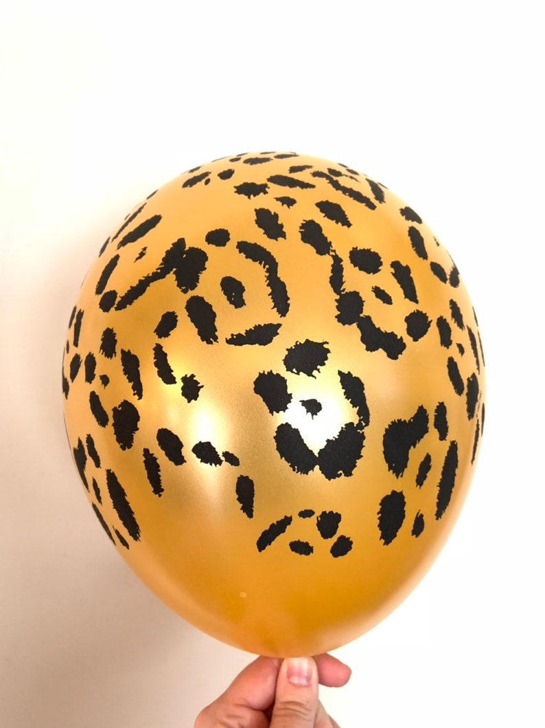 Leopard Print Balloons Cheetah Latex Balloons Sweet 16 - Etsy