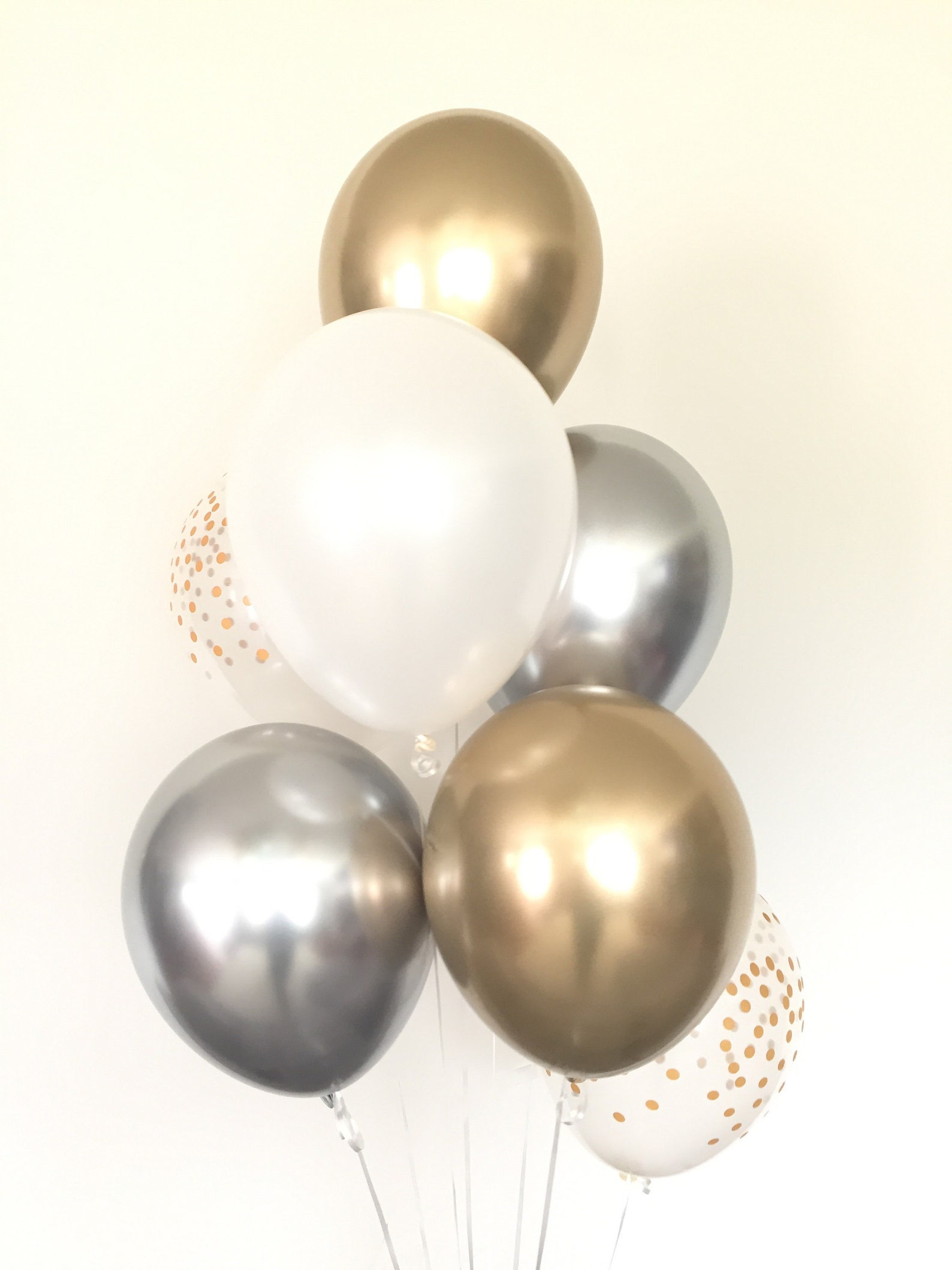 Silver and Gold Balloons Gold and Silver Balloons Gold and - Etsy