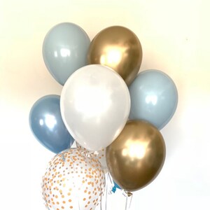 Slate Blue Balloons | Slate Blue Wedding Decor | Slate Blue and Fog ...