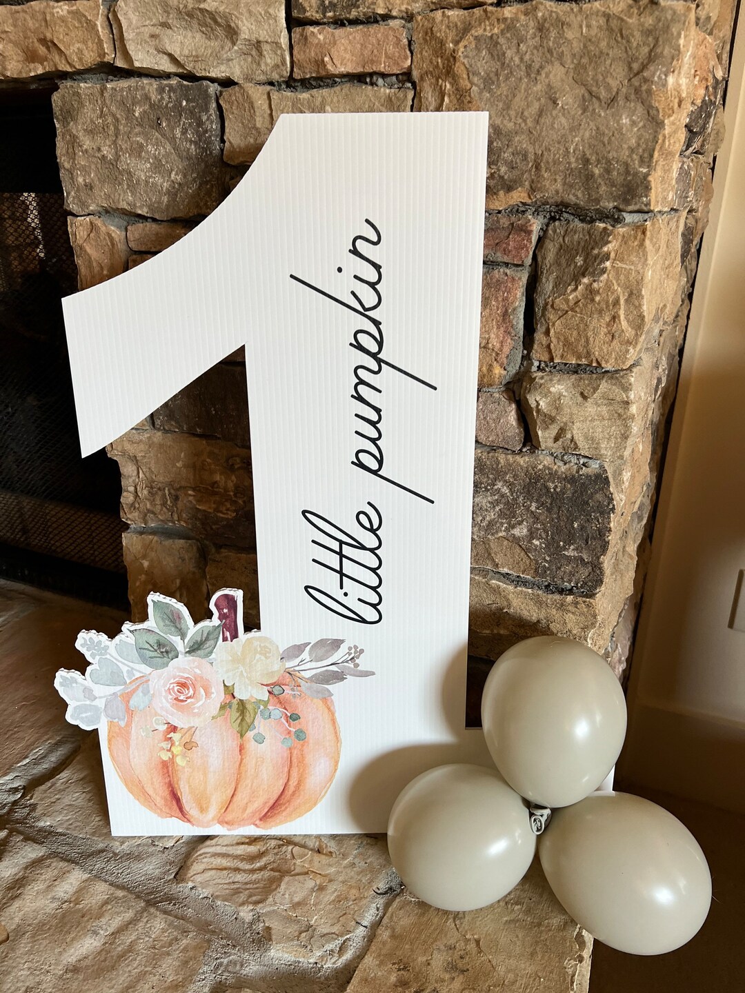 Little Pumpkin 1 Yard Sign | Little Pumpkin First Birthday Sign | Our ...