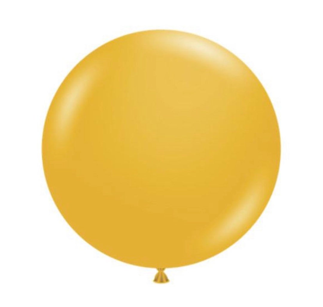 Jumbo Mustard Balloons | Large Yellow Balloons | 24" Mustard Yellow ...