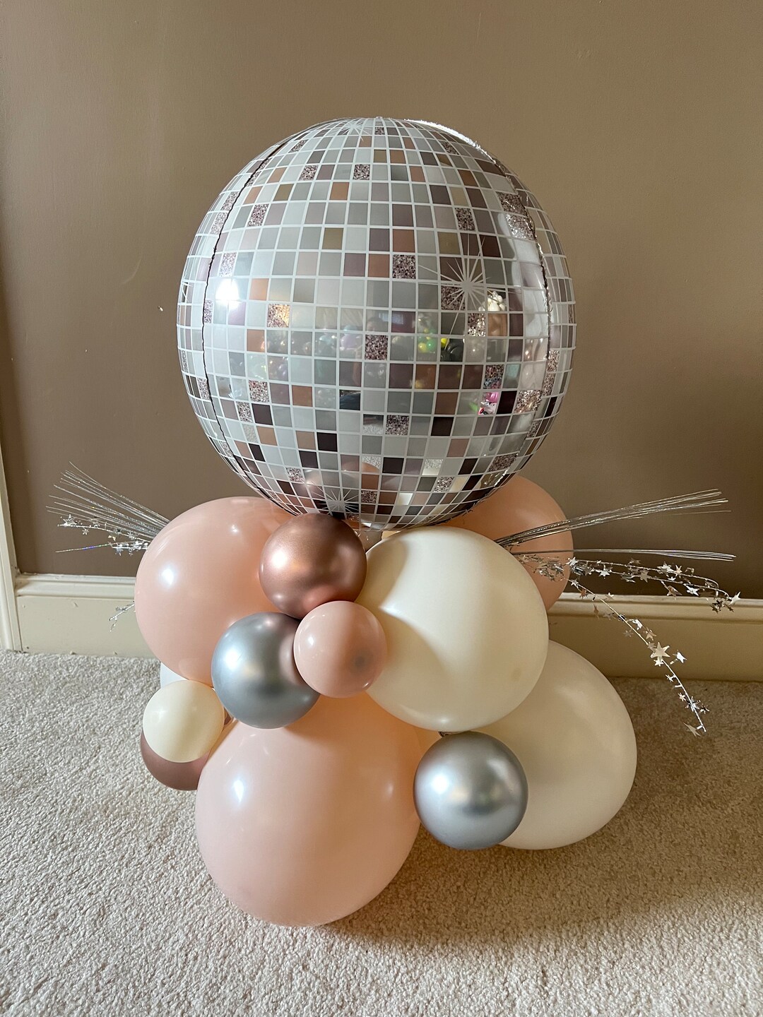Disco Balloon Centerpiece Disco Birthday Balloons Disco Cowgirl ...