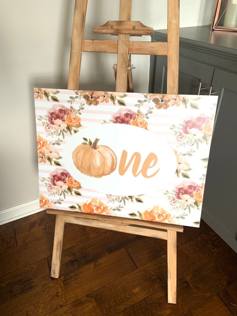 One Pumpkin Sign | Our Little Pumpkin Is One | Fall First Birthday ...