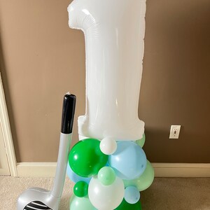 Golf Balloon Tower Kit | Golf Balloons | Hole in One Birthday Party ...