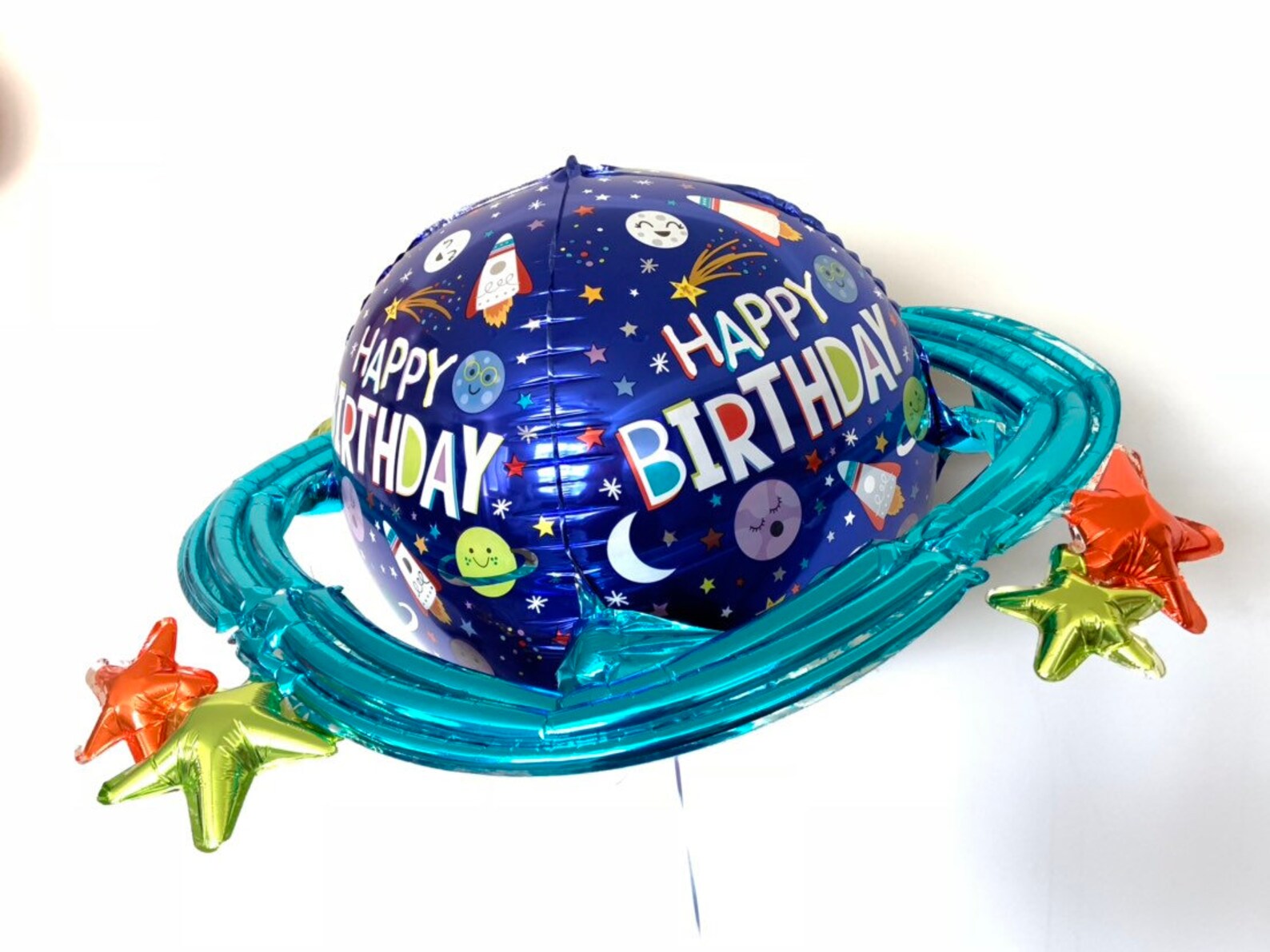 Happy Birthday Balloon Galaxy Birthday Balloons Astronaut - Etsy