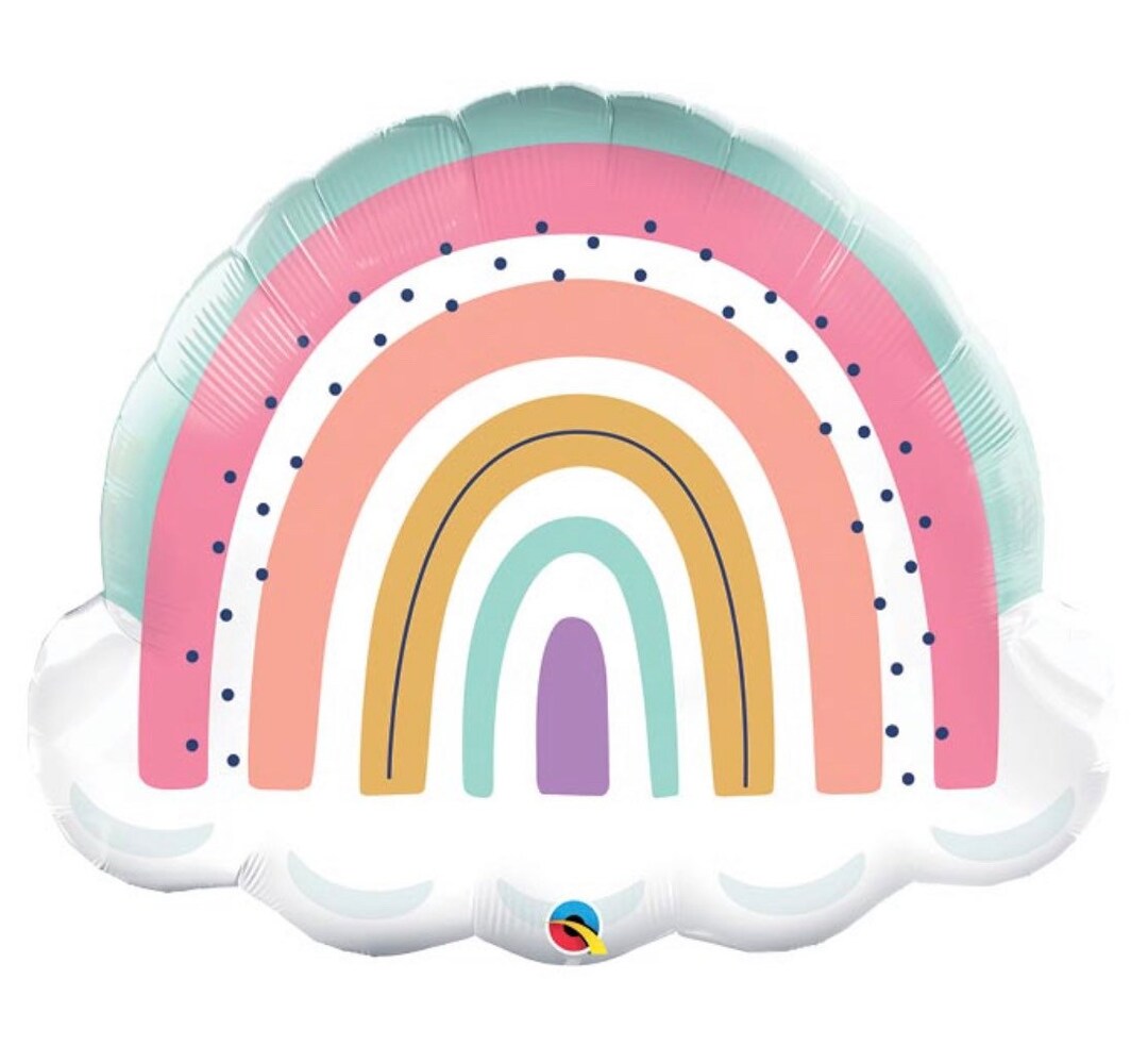 Boho Rainbow Balloons | Boho Birthday Party Decor | Rainbow Baby Shower ...