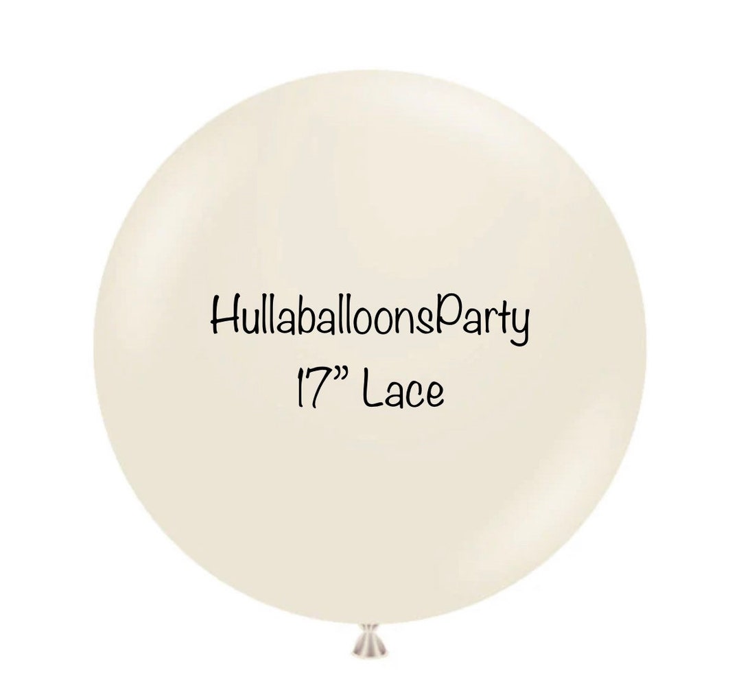 17 Inch Lace Balloons | Cream Birthday Party Decor | Cream Baby Shower ...