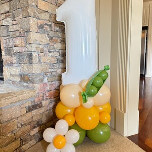 Sweet Pea Balloon Tower Kit | Green and Yellow Balloons | Our Little ...