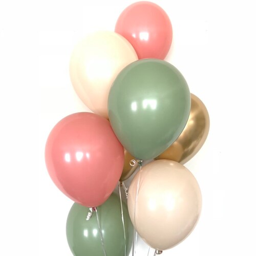 Pink and Green Balloons Sage Green Bridal Shower Pink - Etsy