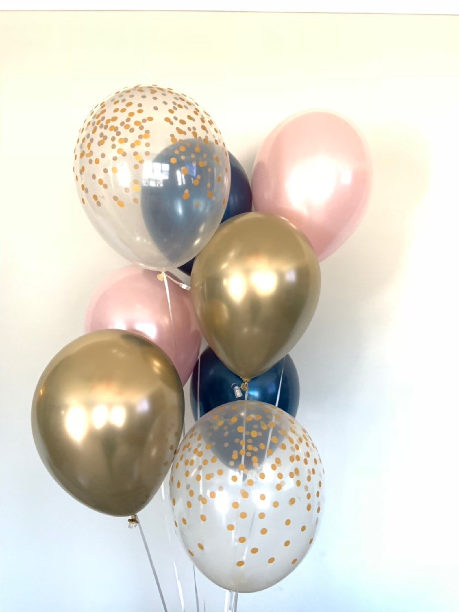 Pink Blush Balloons Blush and Navy Balloons Gold and Blush - Etsy