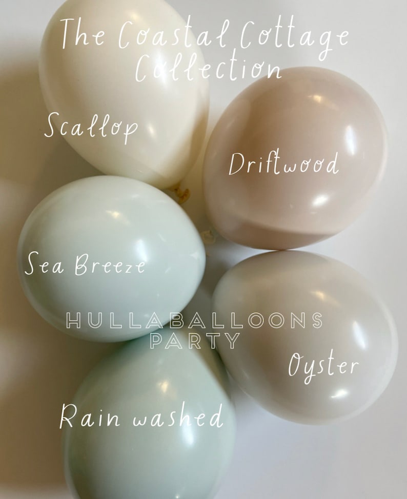 Coastal Cottage Layered Balloons | Beach First Birthday | Beach Baby ...