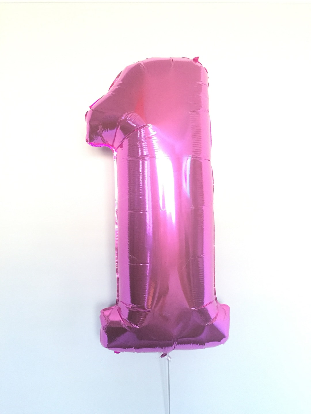 Hot Pink Number 1 Balloon Hot Pink First Birthday Balloons - Etsy