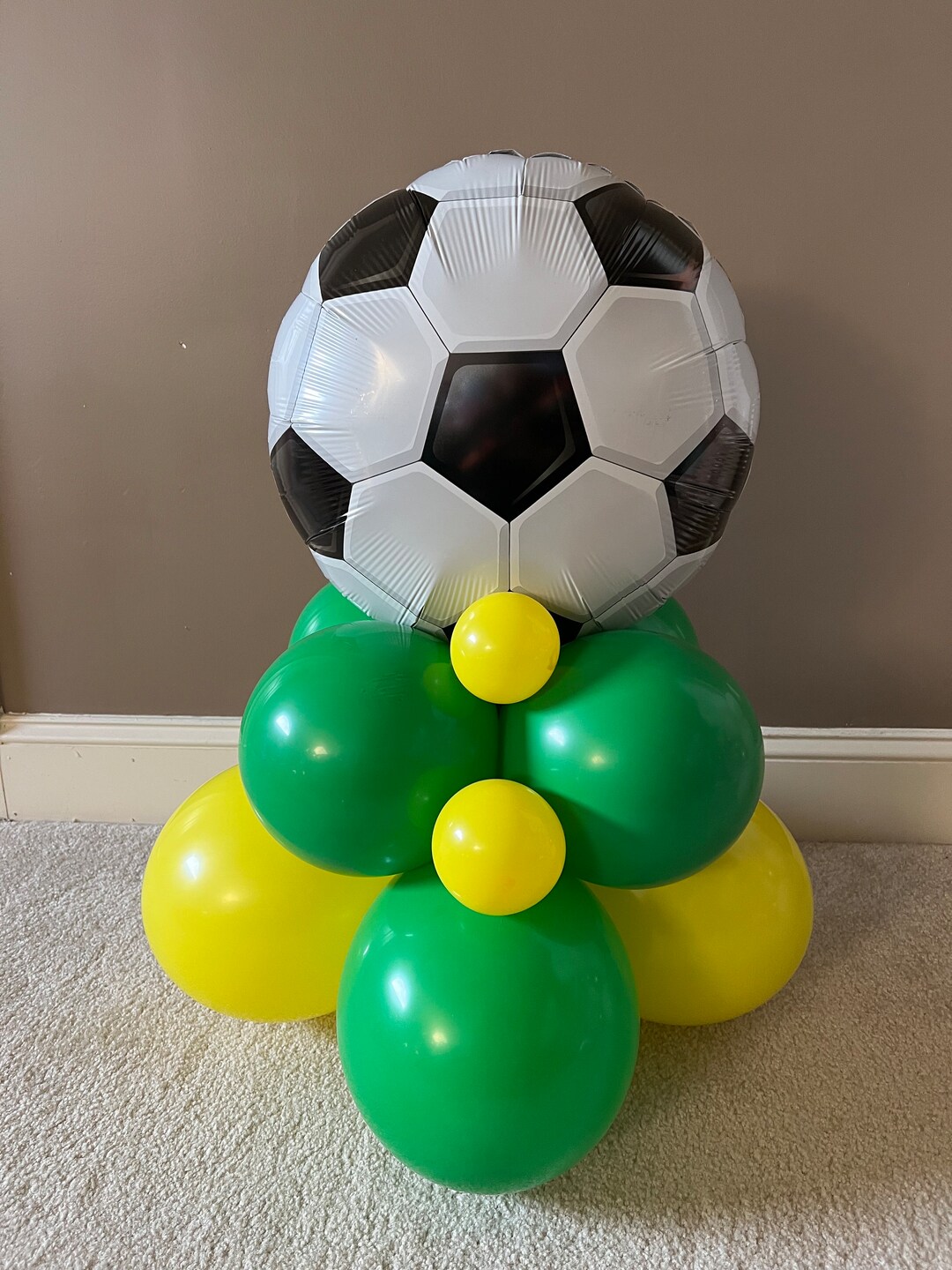 Soccer Balloon Centerpiece DIY Kit | Soccer Team Party Balloons ...