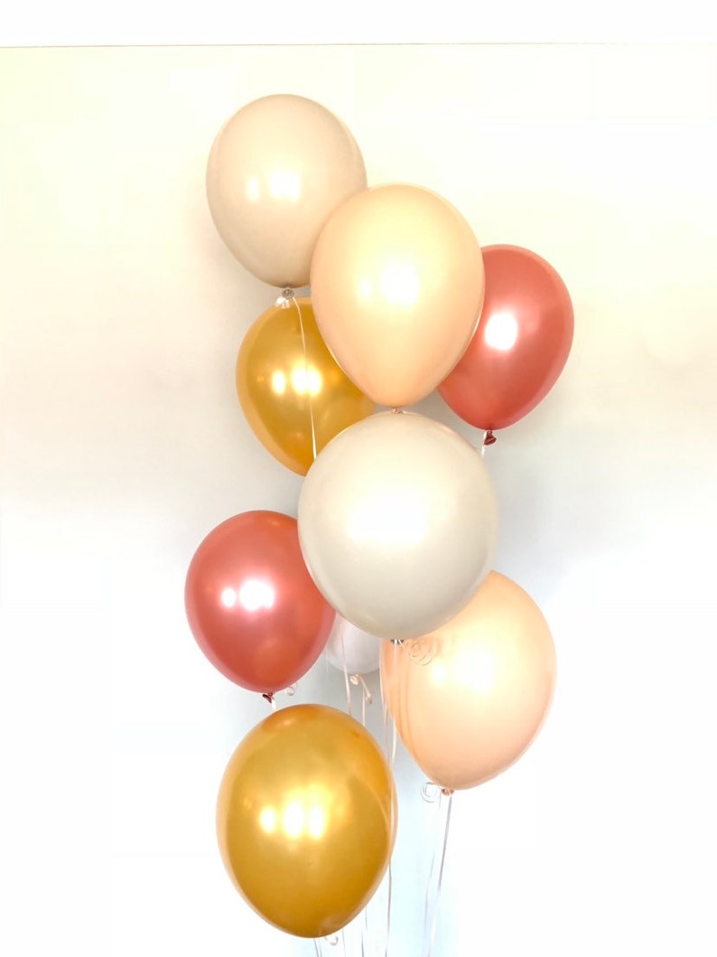 Boho Rainbow Balloons | Boho Birthday Balloons | Mauve Baby Shower ...
