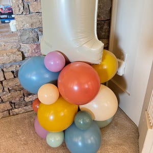 Boho Rainbow Balloon Tower Kit | Boho First Birthday Balloon Tower ...