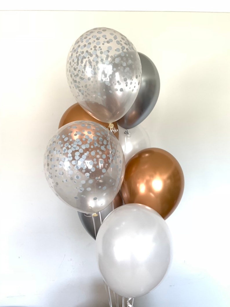 Copper Balloons Copper and White Balloons Copper Baby - Etsy