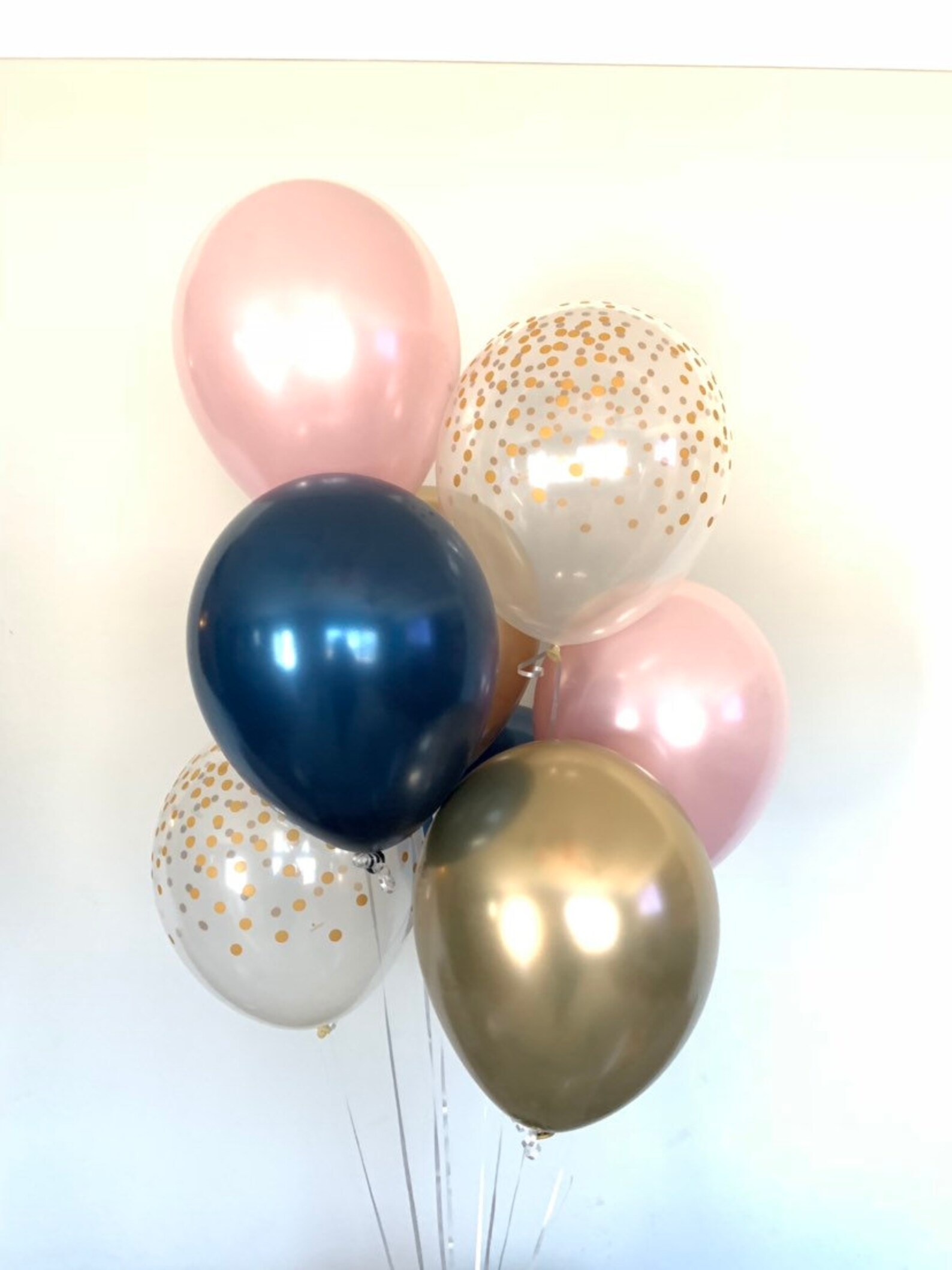 Pink Blush Balloons Blush and Navy Balloons Gold and Blush - Etsy