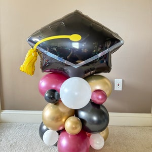 Graduation Balloon Tower Kit | Congrats Grad Balloon Tower | 2024 Grad ...