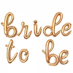 Bride to Be Balloons | Gold Bride to Be Banner | Gold Wedding Decor ...