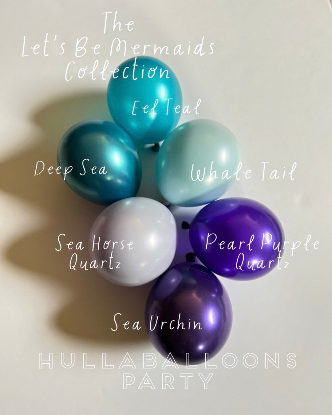 Let’s Be Mermaids Balloons | Custom Garland Double Layered Balloons ...