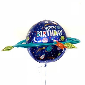 Happy Birthday Balloon Galaxy Birthday Balloons Astronaut Birthday ...