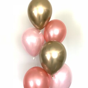 Pink Blush Balloons | Blush and Rose Gold Balloons | Rose Gold and ...