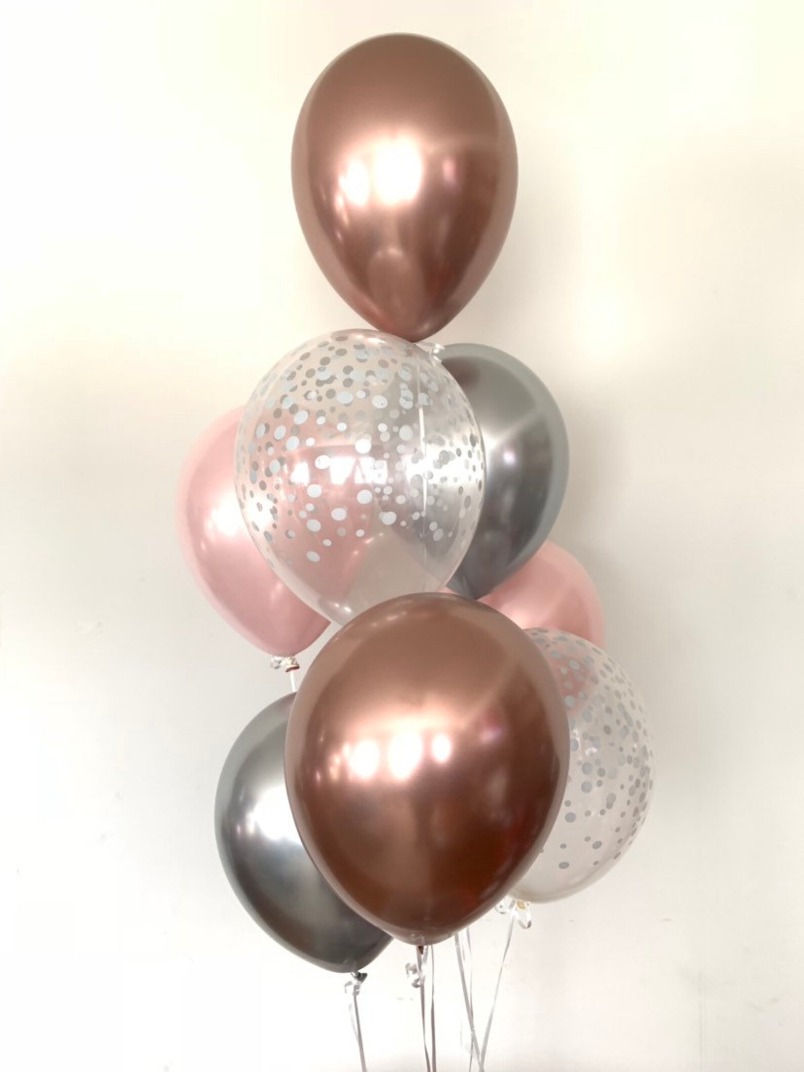 Pink Blush Balloons | Blush Balloons | Silver and Blush Balloons ...