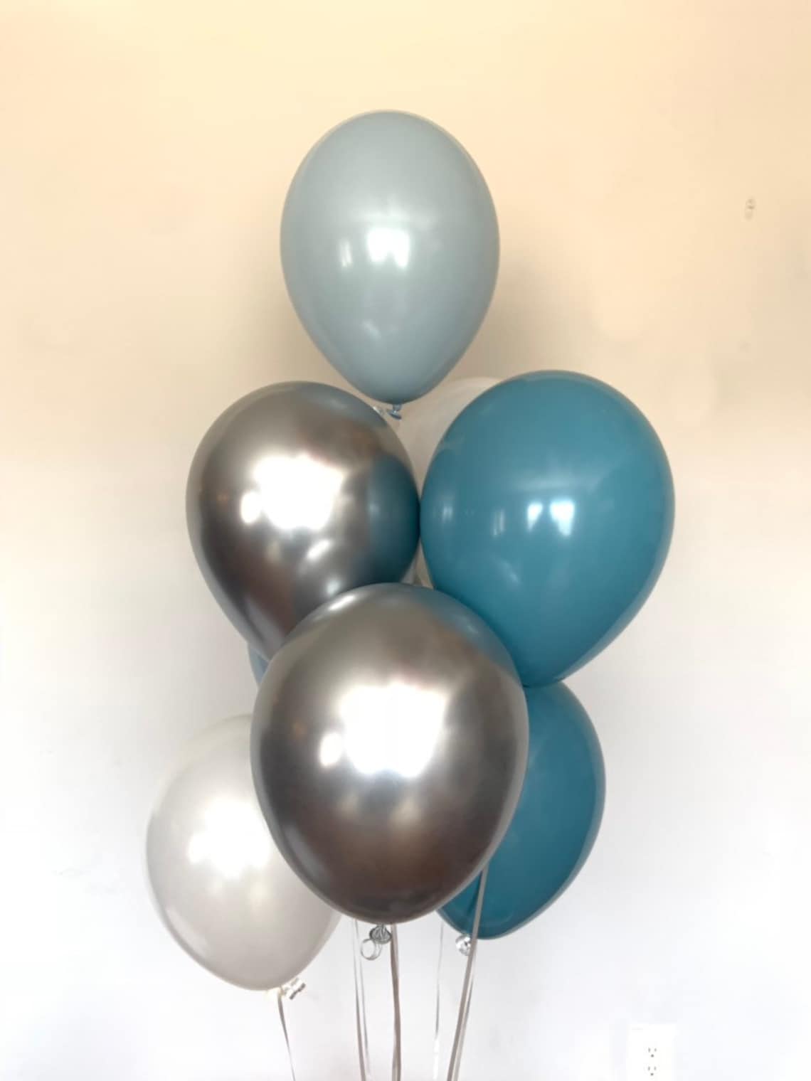 Steel and Fog Balloons | Blue and Silver Balloons | Something Blue ...