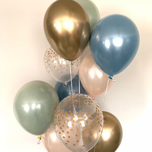 Slate Blue Balloons | Slate Blue Wedding Decor | Slate Blue and Sage ...