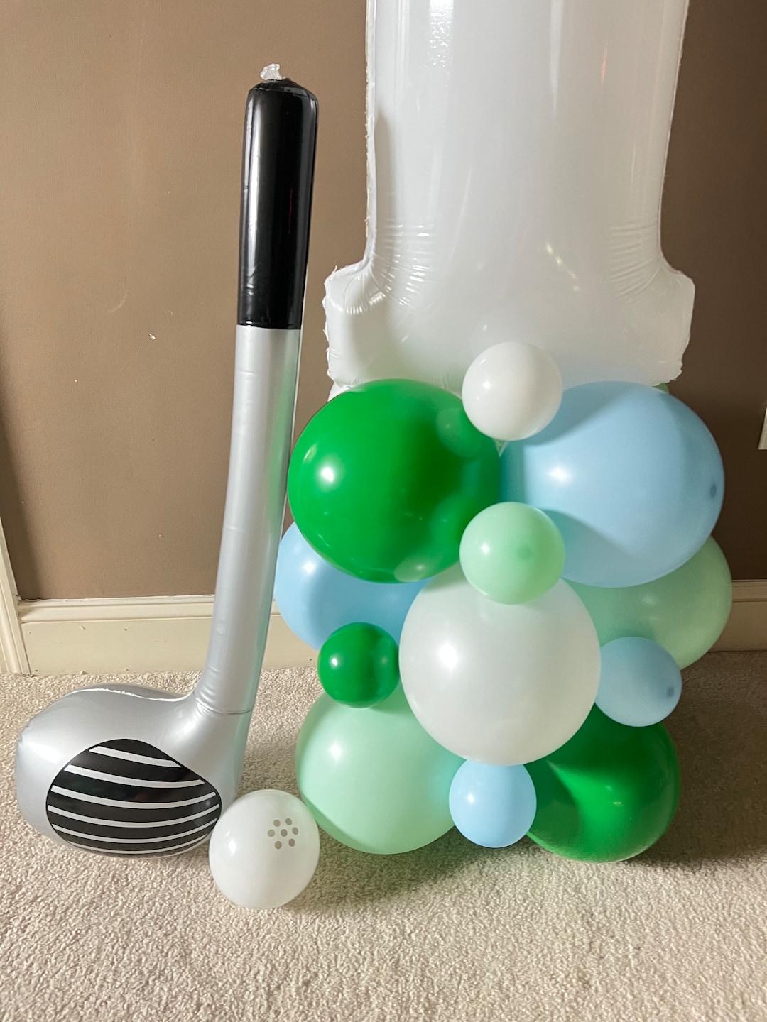 Golf Balloon Tower Kit | Golf Balloons | Hole in One Birthday Party ...