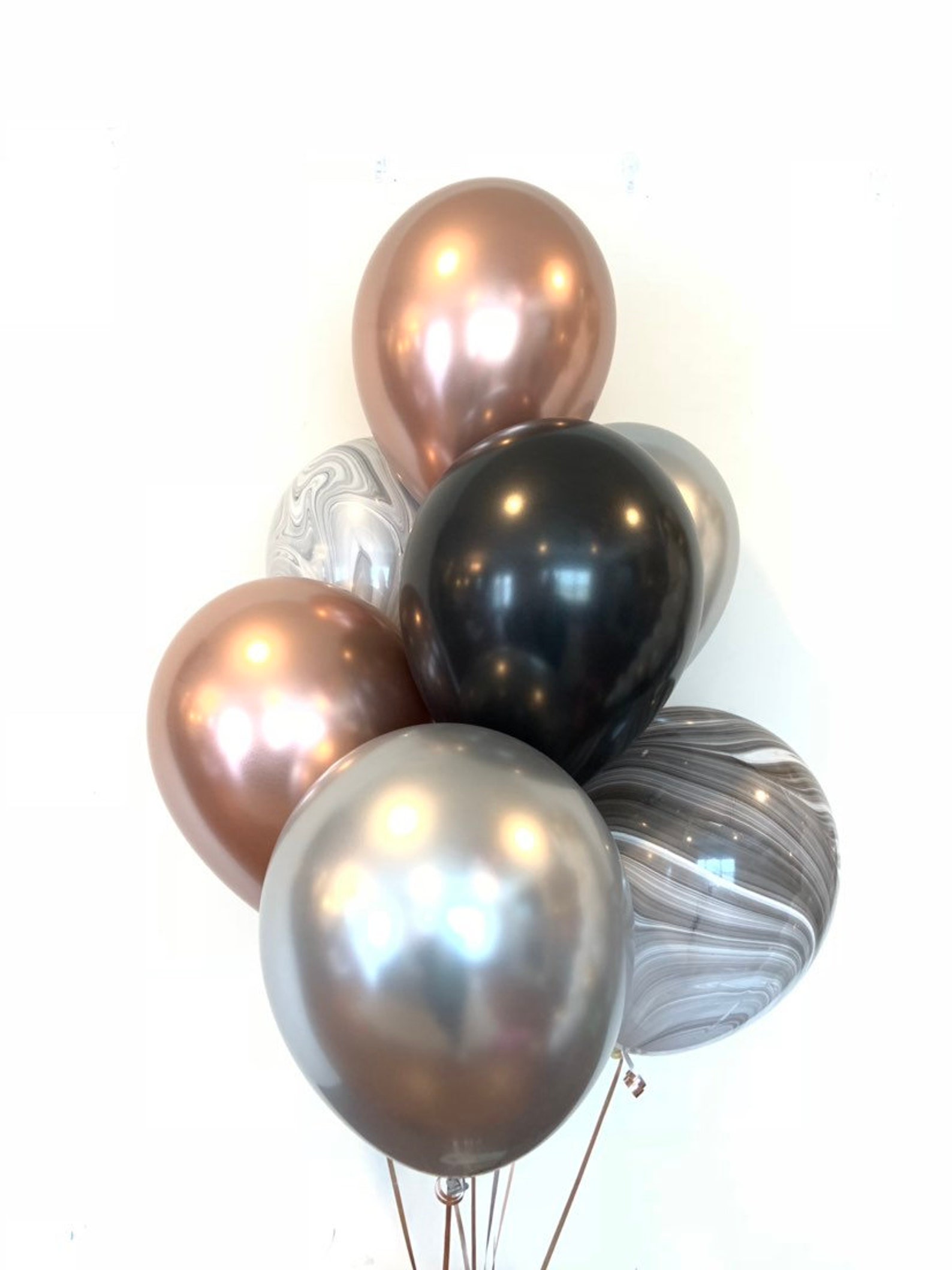 Chrome Rose Gold and Silver Balloons Rose Gold Bridal Shower - Etsy