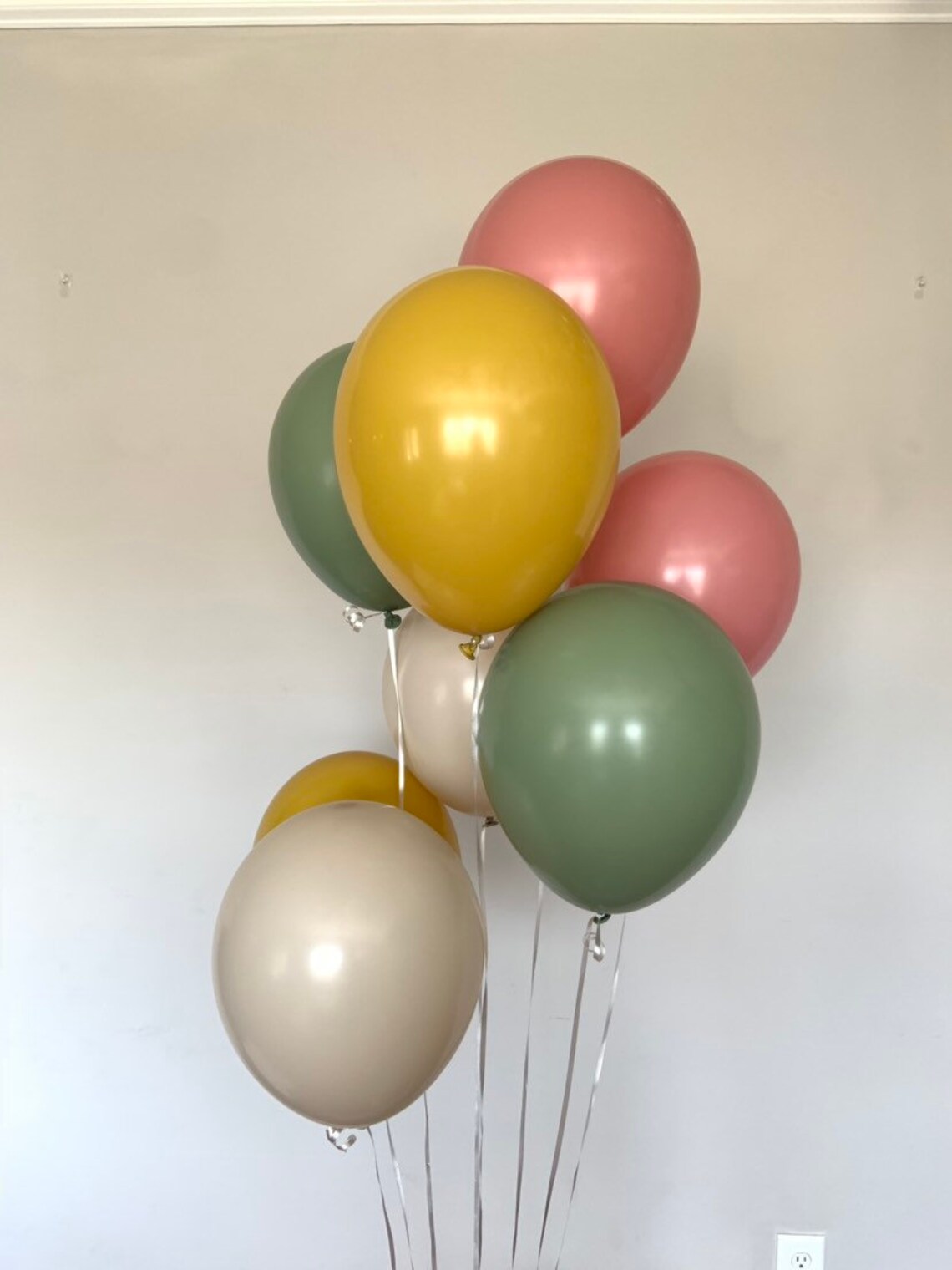 Eucalyptus and Mustard Balloons Boho Rainbow Balloons - Etsy
